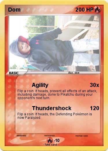 Pokémon Dom 100 100 - Agility - My Pokemon Card