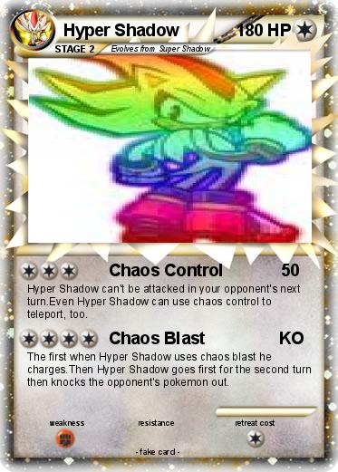 Pokémon Hyper Shadow 34 34 - Chaos Control - My Pokemon Card