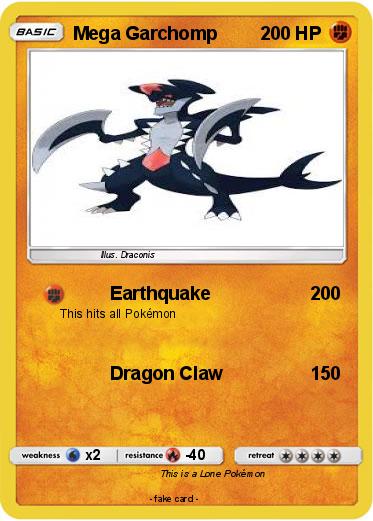 Pokémon Mega Garchomp 100 100 - Earthquake - My Pokemon Card