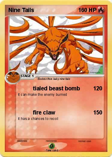 Pokémon Nine Tails 83 83 - tialed beast bomb - My Pokemon Card