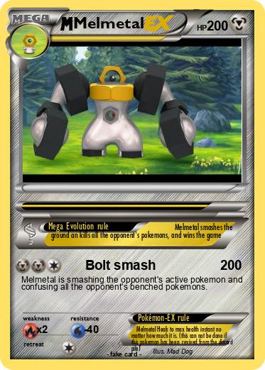 Pokémon Melmetal 105 105 - Bolt smash - My Pokemon Card