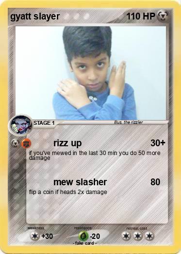 Pokémon gyatt slayer - rizz up - My Pokemon Card