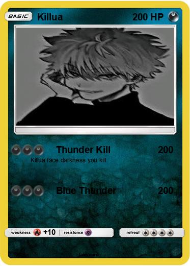 Pokémon Killua 123 123 - Thunder Kill - My Pokemon Card