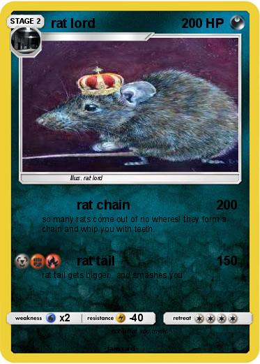 Pokémon rat lord 3 3 - rat chain - My Pokemon Card