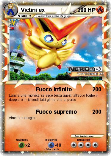 Pokémon Victini ex 98 98 - Fuoco infinito - My Pokemon Card