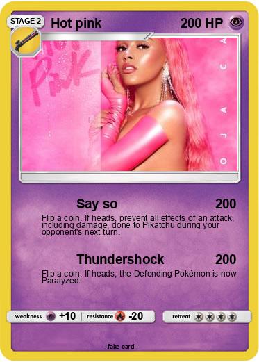 Pokémon Hot pink - Say so - My Pokemon Card