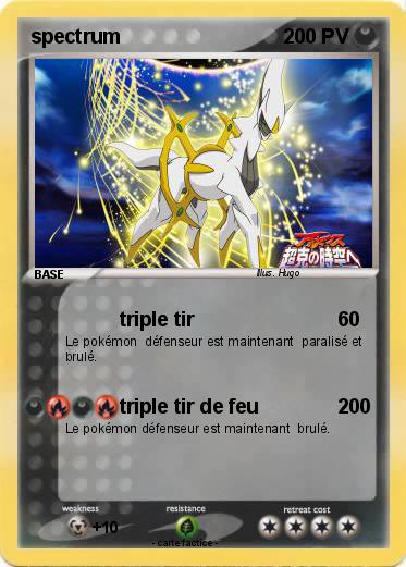 Pokémon spectrum 84 84 - triple tir - Ma carte Pokémon