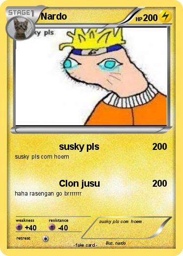 Pokémon Nardo 3 3 - susky pls - My Pokemon Card