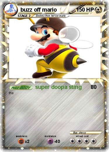 Pokémon buzz off mario - super doopa sting - My Pokemon Card