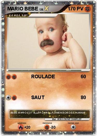 Pokémon MARIO BEBE 2 2 - ROULADE - Ma carte Pokémon