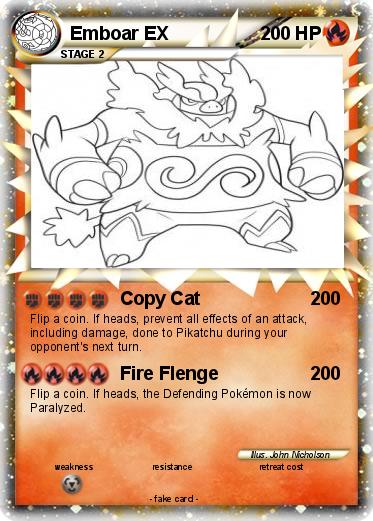 Pokémon Emboar EX 62 62 - Copy Cat - My Pokemon Card