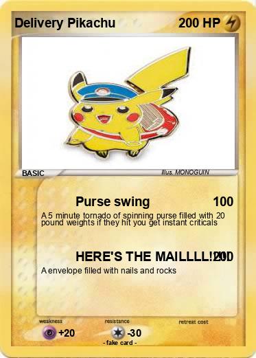 Pokémon Delivery Pikachu 2 2 - Purse swing - My Pokemon Card