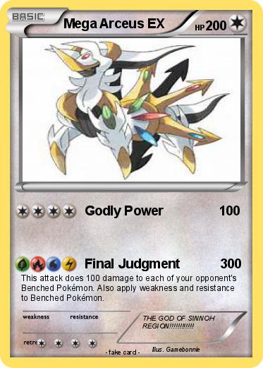 Pokémon Mega Arceus EX 25 25 - Godly Power - My Pokemon Card