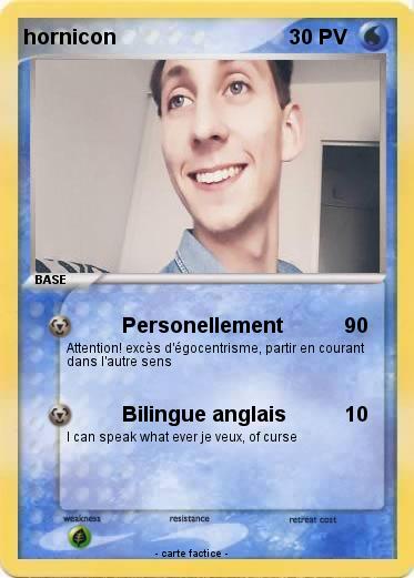 Pokémon hornicon - Personellement - Ma carte Pokémon