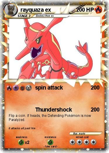 Pokémon rayquaza ex 330 330 - spin attack - My Pokemon Card