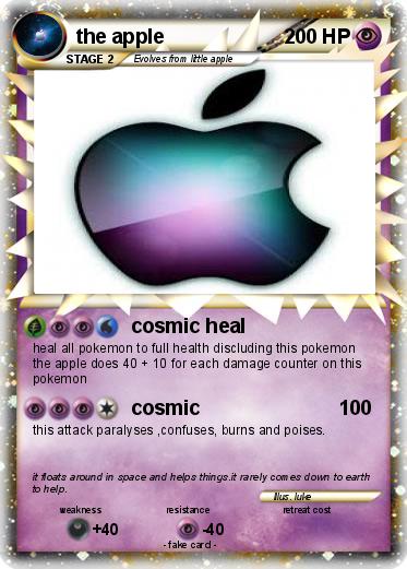 Pokémon the apple 7 7 - cosmic heal - My Pokemon Card