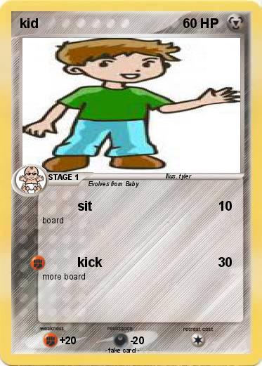 Pokémon kid 1103 1103 - sit - My Pokemon Card
