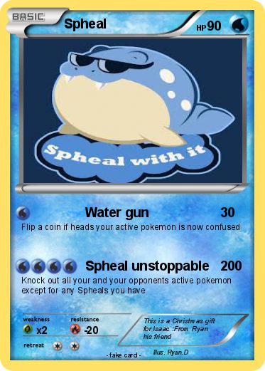 Pokémon Spheal 89 89 - Water gun - My Pokemon Card
