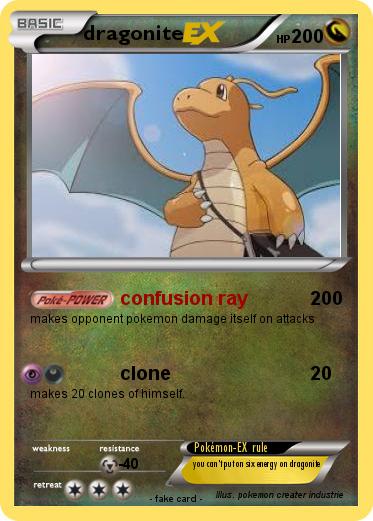 Pokémon dragonite 1203 1203 - confusion ray - My Pokemon Card