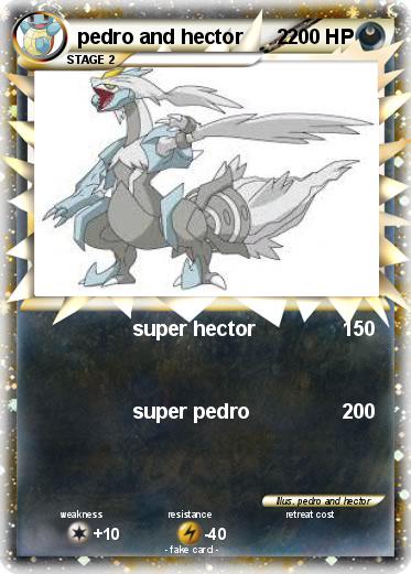 Pokémon pedro and hector 2 2 - super hector - My Pokemon Card