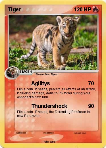 Pokémon Tiger 1040 1040 - Agilitys - My Pokemon Card
