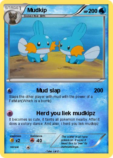 Pokémon Mudkip 810 810 - Mud slap - My Pokemon Card