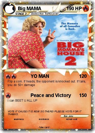 Pokémon Big MAMA 62 62 - YO MAN - My Pokemon Card