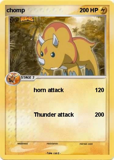 Pokémon chomp 249 249 - horn attack - My Pokemon Card