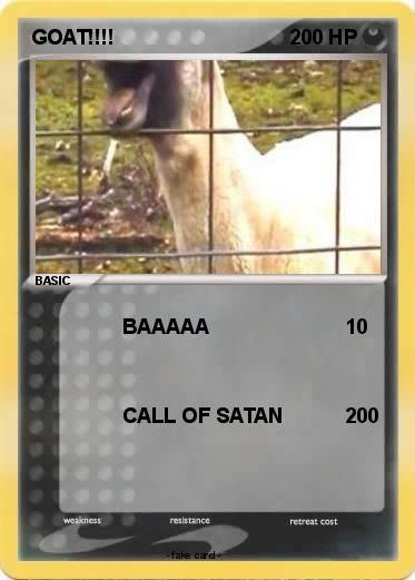 Pokémon GOAT 123 123 - BAAAAA - My Pokemon Card