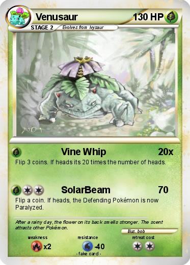 Pokémon Venusaur 161 161 - Vine Whip - My Pokemon Card