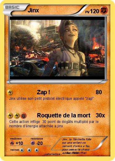 Pokémon Jinx 34 34 - Zap ! - Ma carte Pokémon