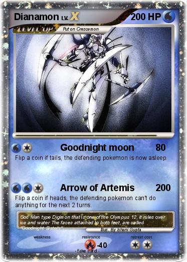 Pokémon Dianamon - Goodnight moon - My Pokemon Card