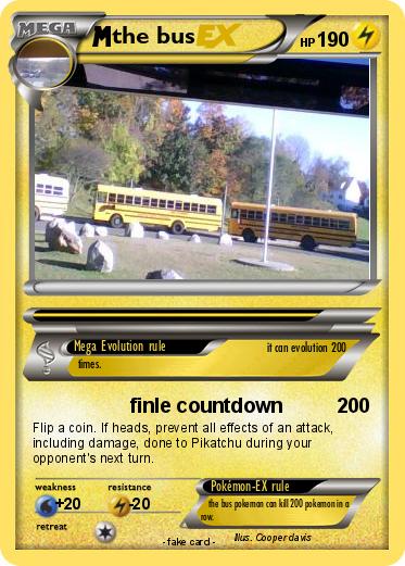 Pokémon the bus 8 8 - finle countdown - My Pokemon Card