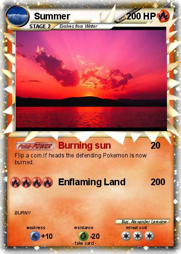 Pokémon Summer 103 103 - Burning sun - My Pokemon Card