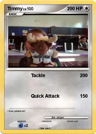 Pokémon Timmy 341 341 - Tackle - My Pokemon Card