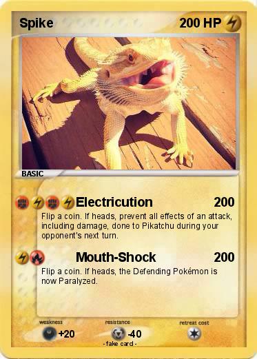 Pokémon Spike 520 520 - Electricution - My Pokemon Card