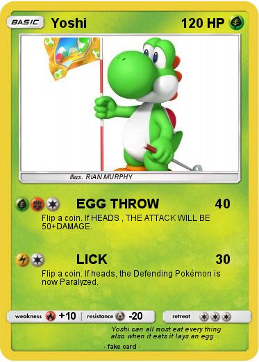 Pokémon Yoshi 4120 4120 - EGG THROW - My Pokemon Card