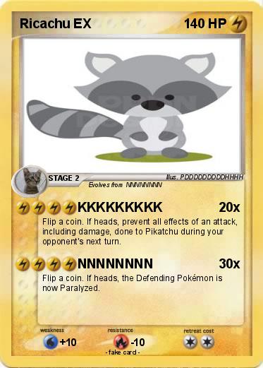Pokémon Ricachu EX - KKKKKKKKK - My Pokemon Card
