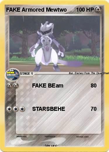 Pokémon FAKE Armored Mewtwo - FAKE BEam - My Pokemon Card