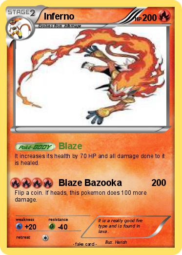 Pokémon Inferno 316 316 - Blaze - My Pokemon Card