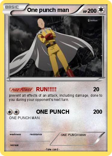 Pokémon One punch man 39 39 - RUN!!!!! - My Pokemon Card