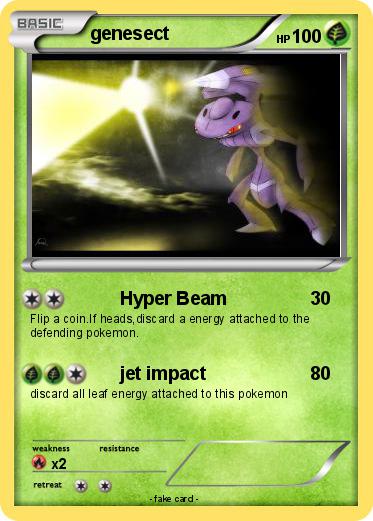 Pokémon genesect 1145 1145 - Hyper Beam - My Pokemon Card