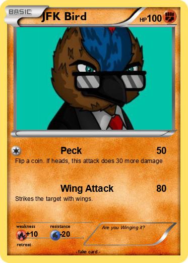 Pokémon JFK Bird - Peck - My Pokemon Card