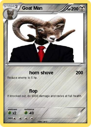 Pokémon Goat Man 3 3 - horn shove - My Pokemon Card