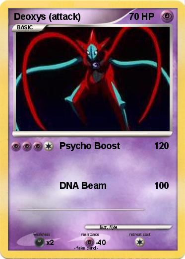 Pokémon Deoxys attack 41 41 - Psycho Boost - My Pokemon Card