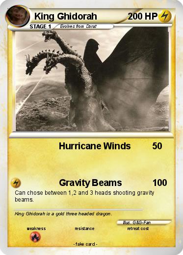 Pokémon King Ghidorah 89 89 - Hurricane Winds - My Pokemon Card