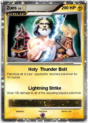 Pokémon Zues 33 33 - Holy Thunder Bolt - My Pokemon Card