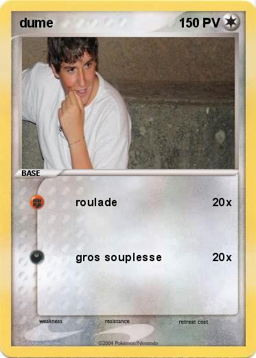 Pokémon dume 1 1 - roulade - Ma carte Pokémon