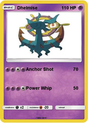 Pokémon Dhelmise 6 6 - Anchor Shot - My Pokemon Card