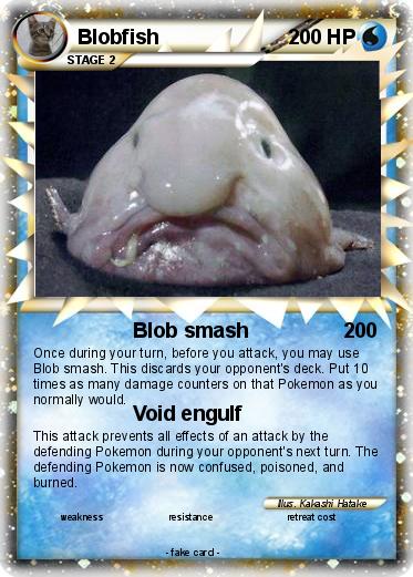 Pokémon Blobfish 43 43 - Blob smash - My Pokemon Card